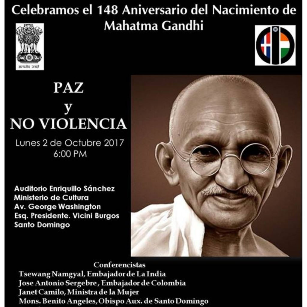 Celebracion 148 aniversario Ghandi - DominicanaSolidaria.org