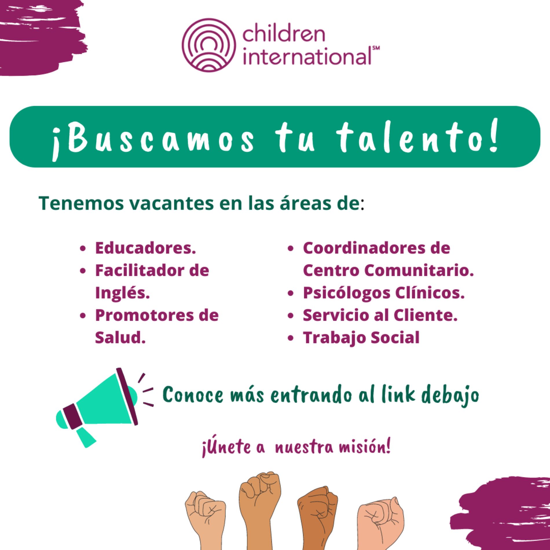 ¡Buscamos tu talento! ¡Aplica y únete a nuestra misión ...