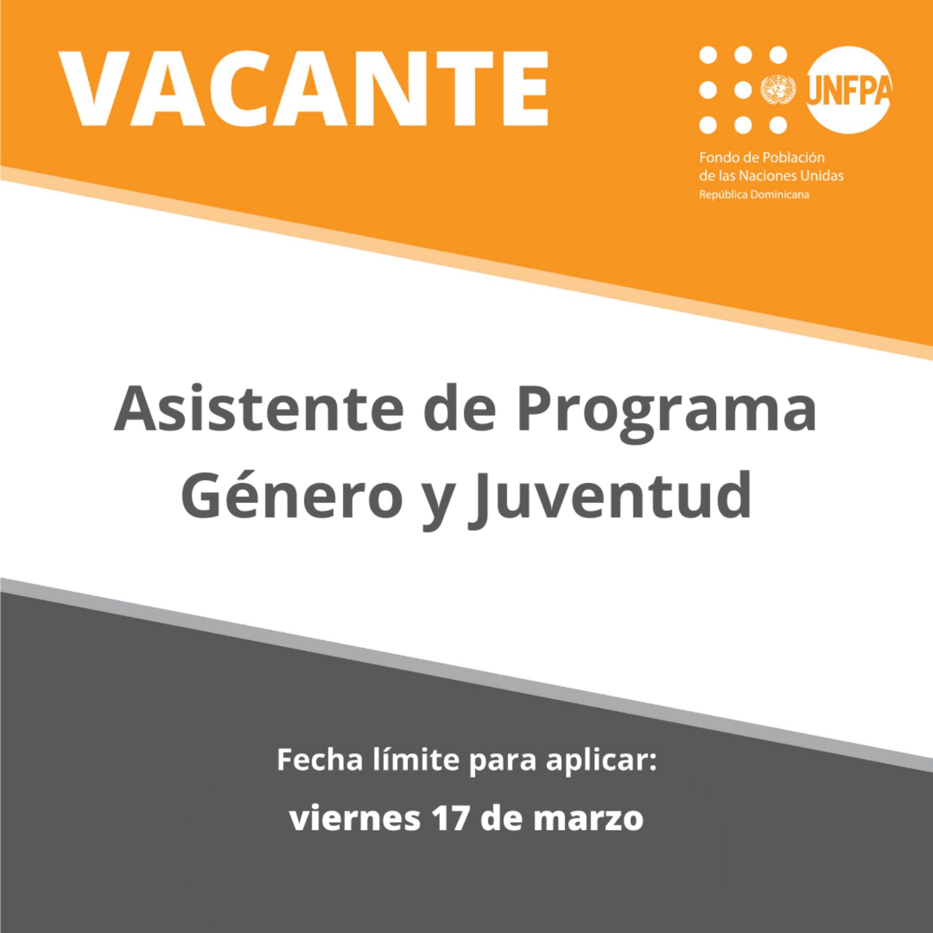 Asistente de Programa Género y Juventud - DominicanaSolidaria.org