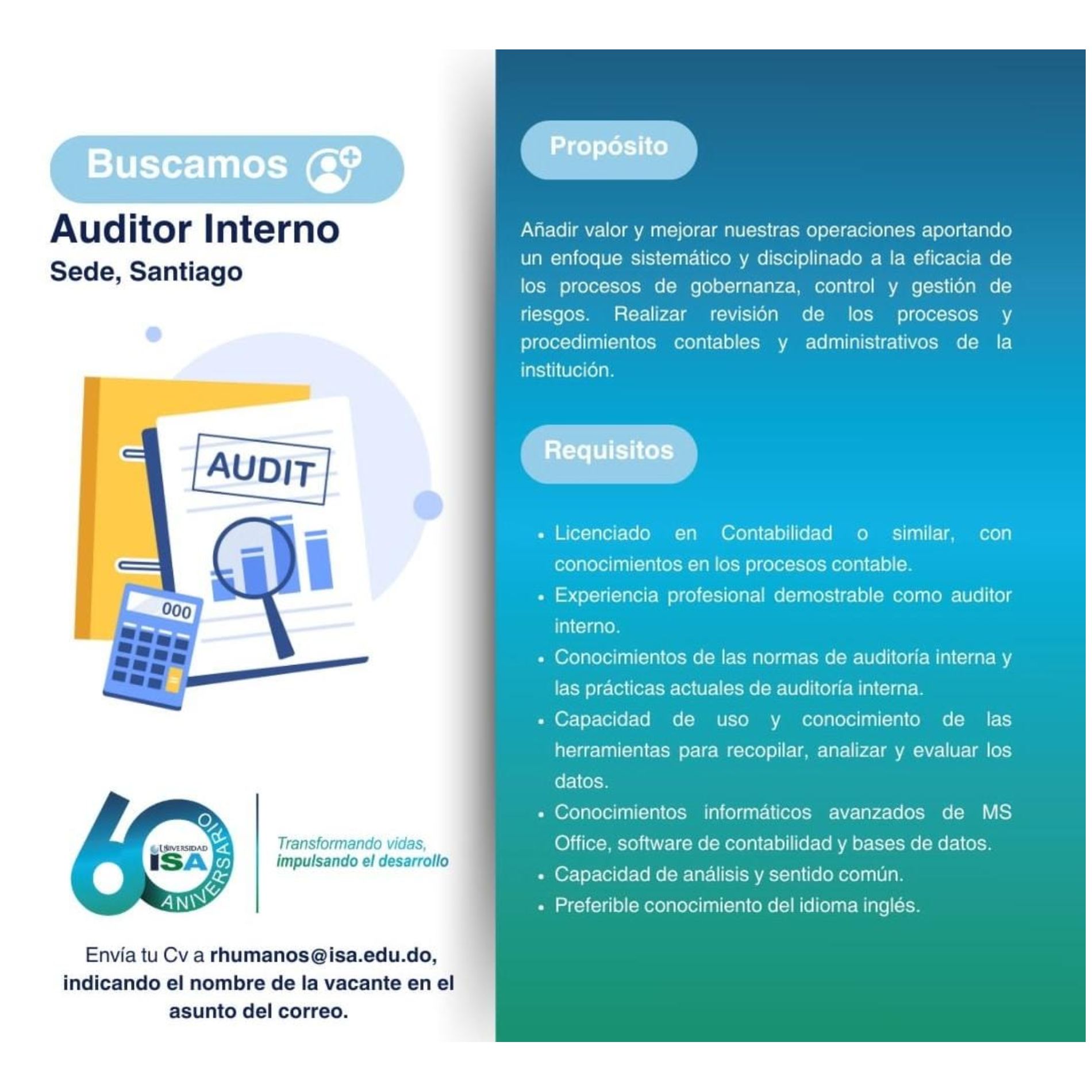 Auditor Interno - DominicanaSolidaria.org