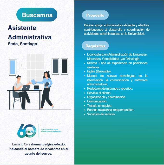 asistente-administrativa - DominicanaSolidaria.org